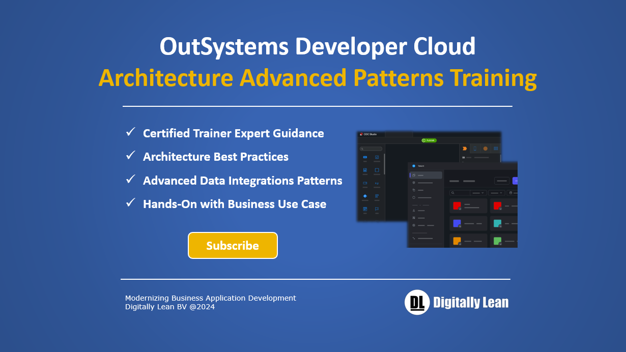 Training Architecture Advanced Patterns – Digitally Lean